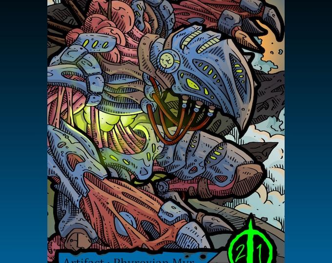 Phyrexian Myr Token Custom Altered MTG Magic the Gathering Fantasy ...