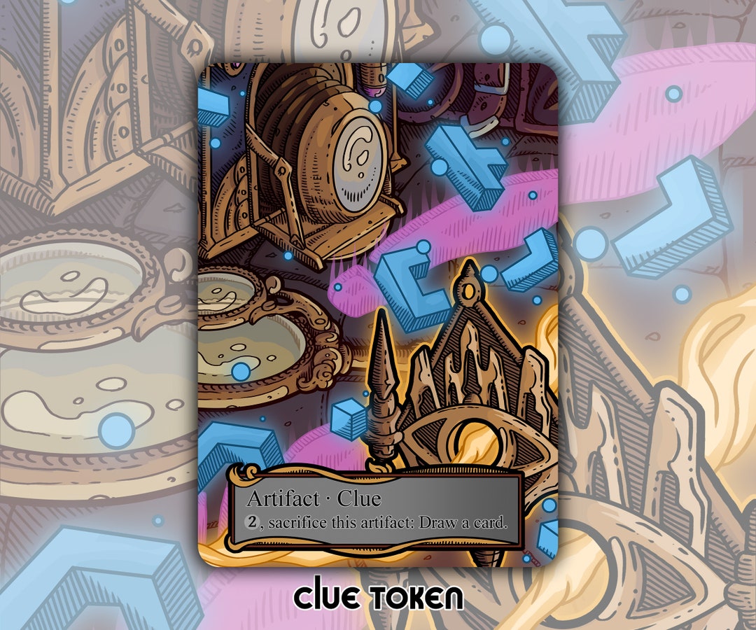 Clue Token - Custom MTG Magic the Gathering Fantasy Board Game Card ...