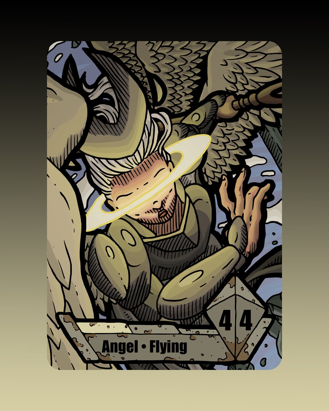 Angel Token Custom MTG Magic the Gathering Fantasy Board Game Card ...