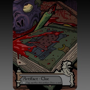 Clue Token - Custom MTG Magic the Gathering Innistrad Fantasy Board ...