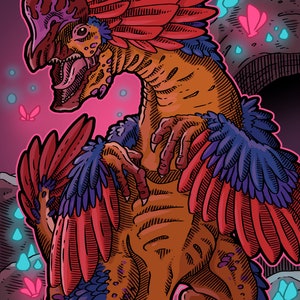 Dinosaur Token - Custom MTG Magic the Gathering Fantasy Board Game Card ...