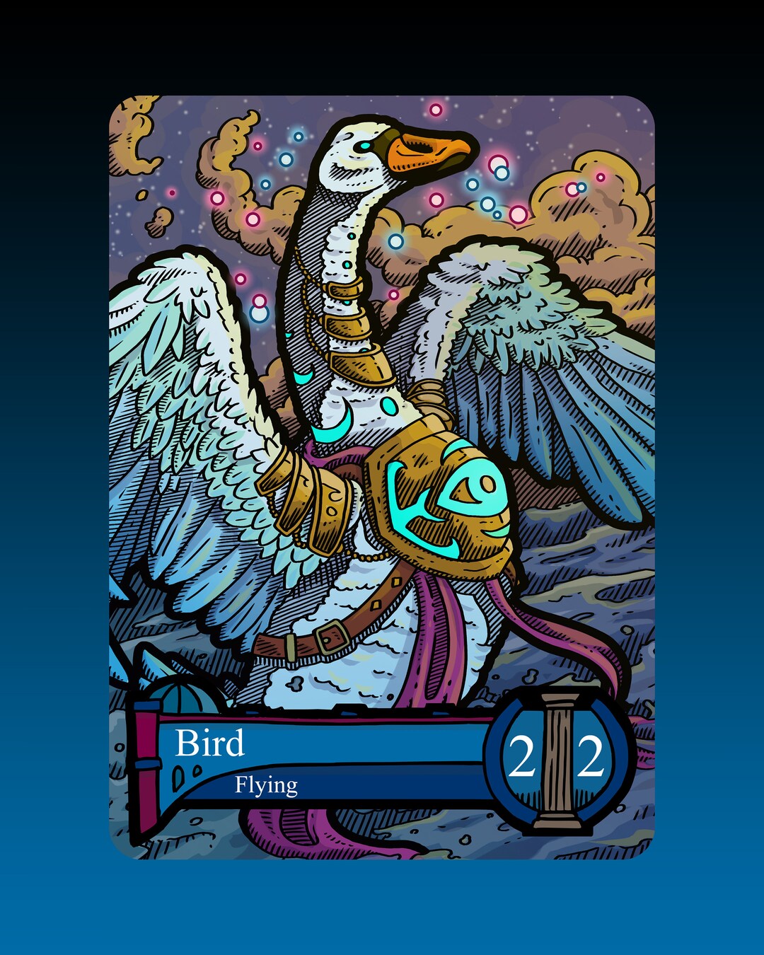 Bird Token Custom Altered MTG Magic the Gathering Fantasy Board Game ...
