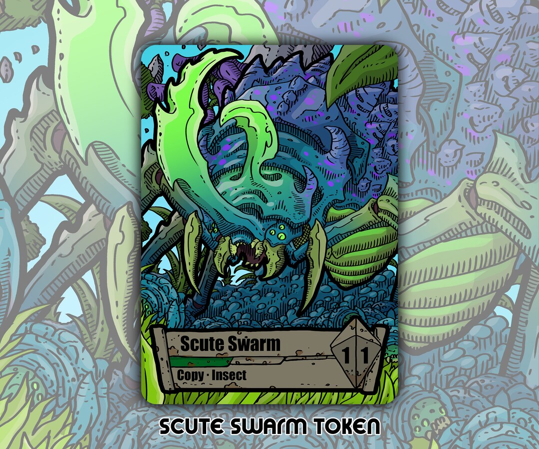 Scute Swarm Token - Copy Custom MTG Magic the Gathering Fantasy Board ...