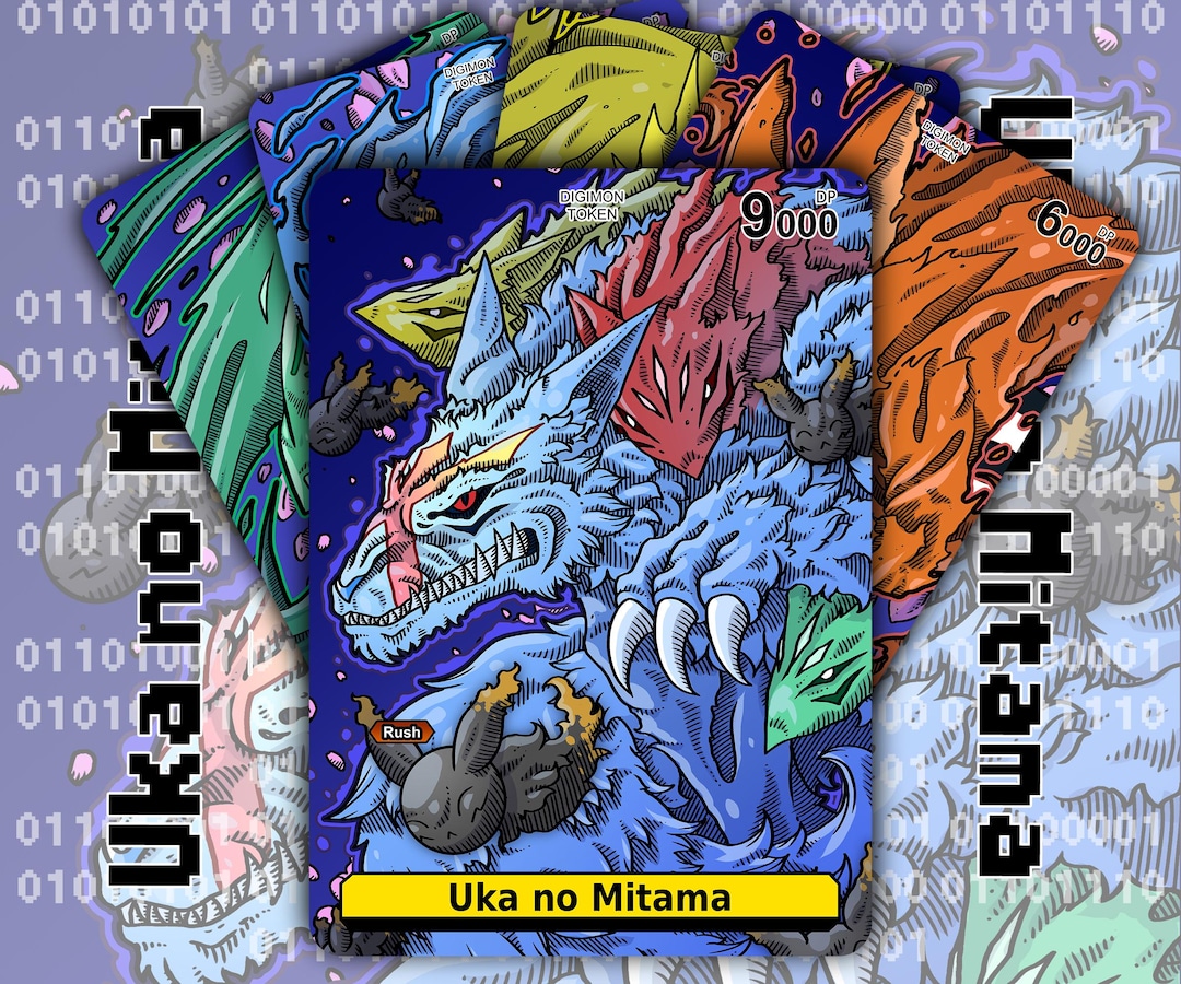 Sakuyamon X Token Set - Uka No Mitama Pipe Fox - Digimon Card Game ...