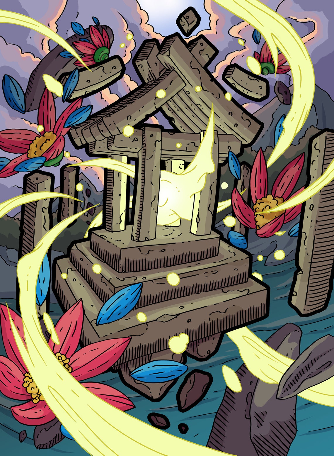 Shrine Token - Custom Altered MTG Magic the Gathering Fantasy Board ...