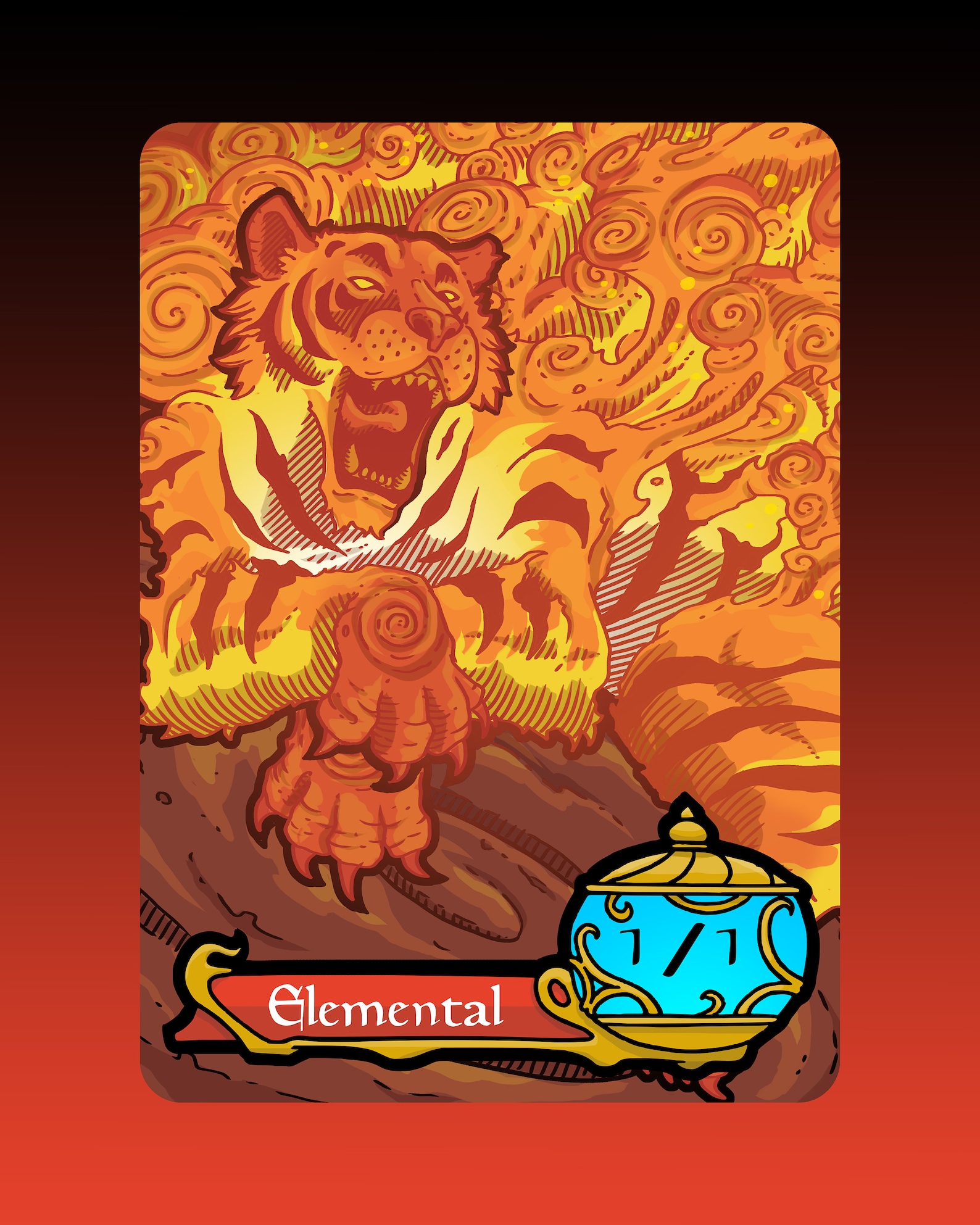 Elemental Token Custom MTG Magic the Gathering Innistrad - Etsy