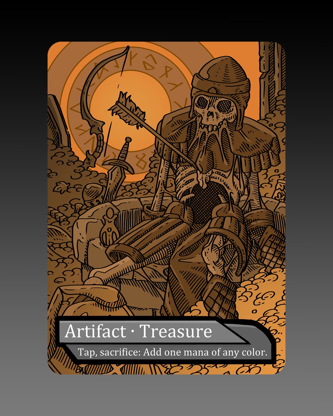 Treasure Token Custom Altered MTG Magic the Gathering Fantasy Board ...