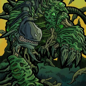 Phyrexian Horror Token - Custom Altered MTG Magic the Gathering Fantasy ...