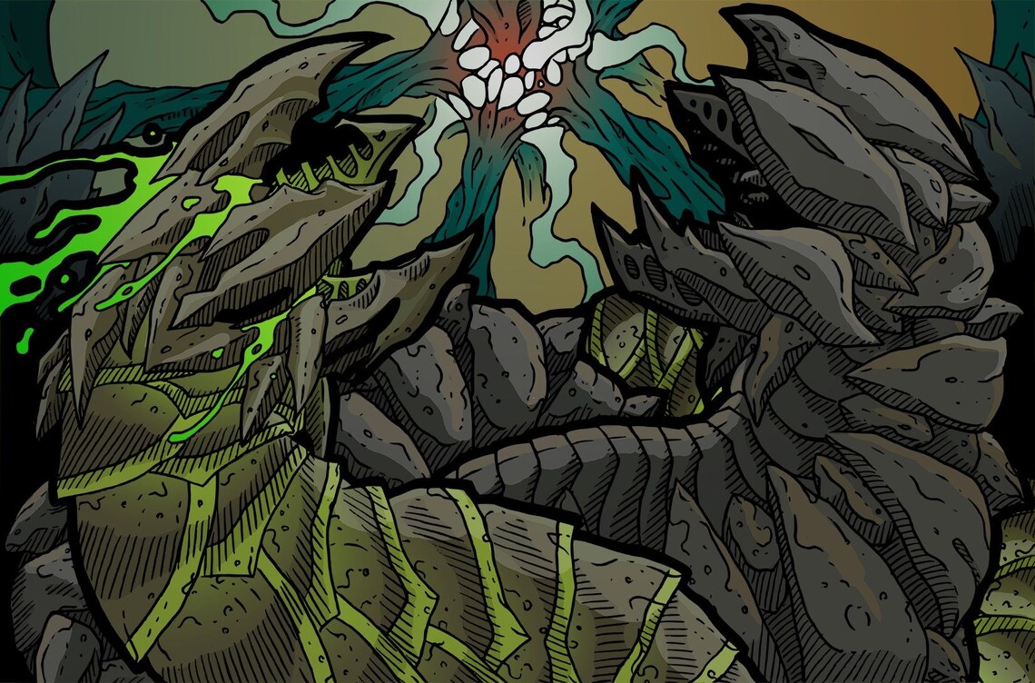 2 Wurm Tokens Custom Altered MTG Magic the Gathering Fantasy | Etsy