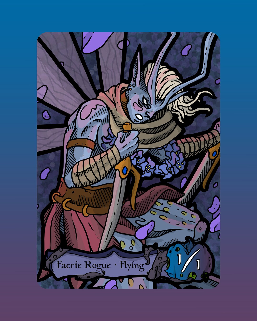 CLEARANCE Faerie Rogue Token Custom Altered MTG Magic the Gathering ...