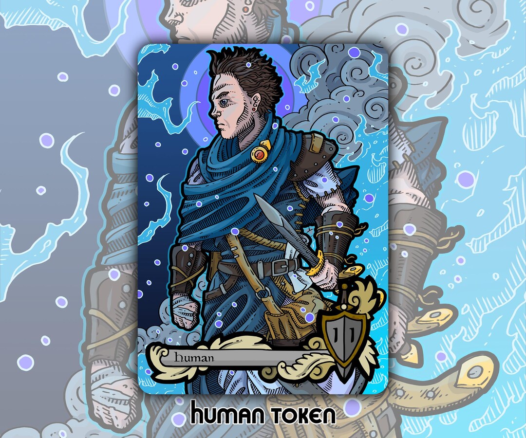 Human - Custom Token for Magic the Gathering - Etsy UK