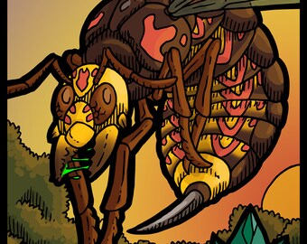 Insect Token Custom Altered MTG Magic the Gathering Fantasy | Etsy