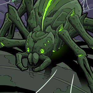Spider Token Custom MTG Magic the Gathering Adventures Forgotten Realms ...