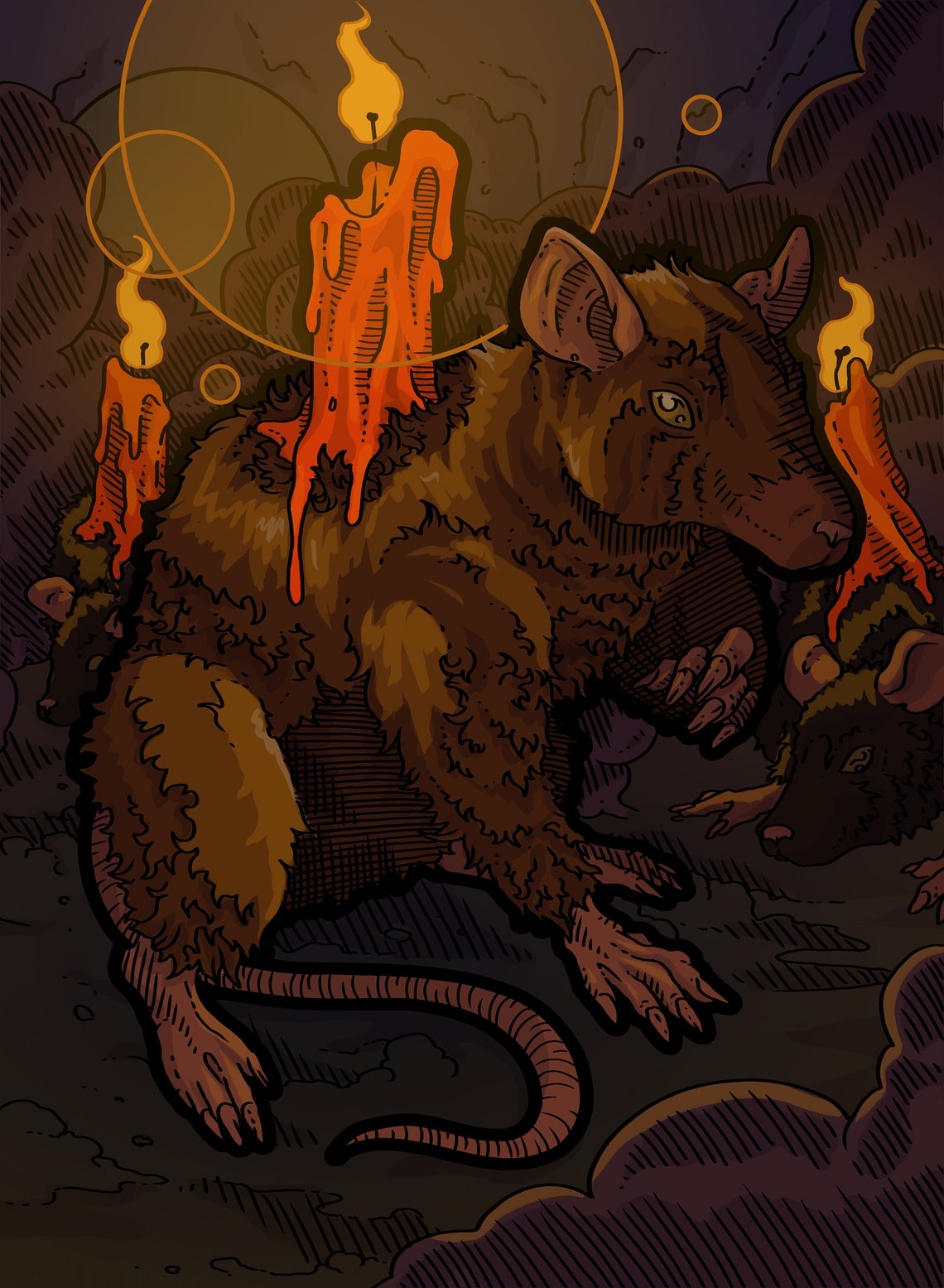 Rat Token - Custom Altered MTG Magic the Gathering Fantasy Board Game ...