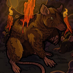 Rat Token - Custom Altered MTG Magic the Gathering Fantasy Board Game ...