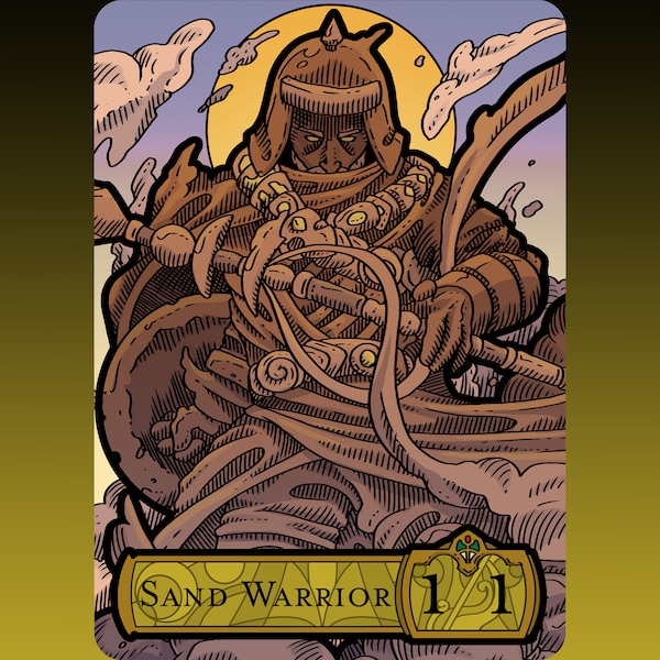 Mtg Sand Creature Token - Etsy
