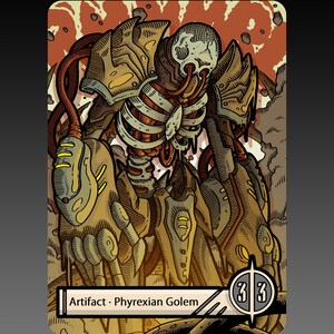 Phyrexian Golem Token - Custom Altered MTG Magic Gathering Fantasy ...