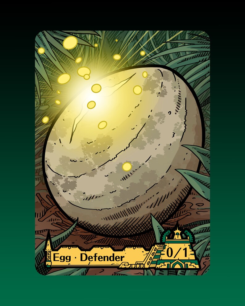 Egg Token - Custom Altered MTG Magic the Gathering Fantasy Board Game ...