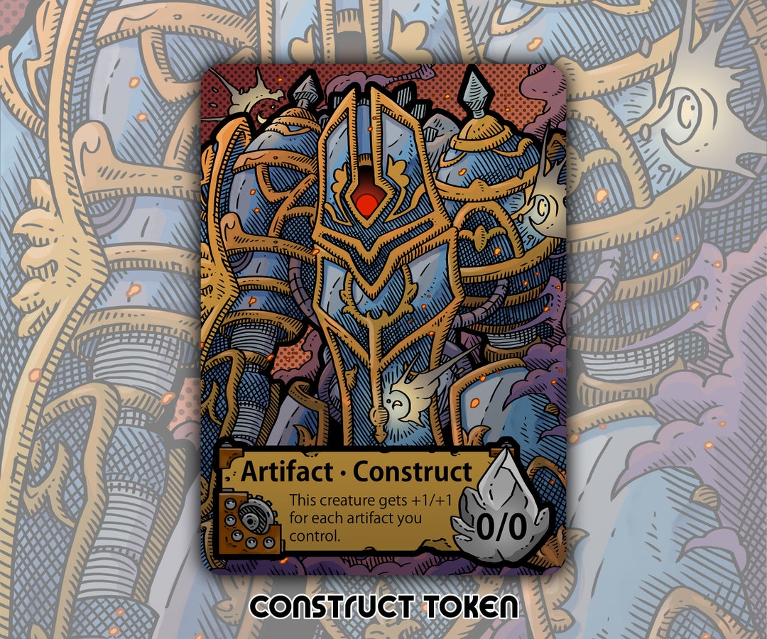 Construct - Custom Token for Magic the Gathering War - Etsy