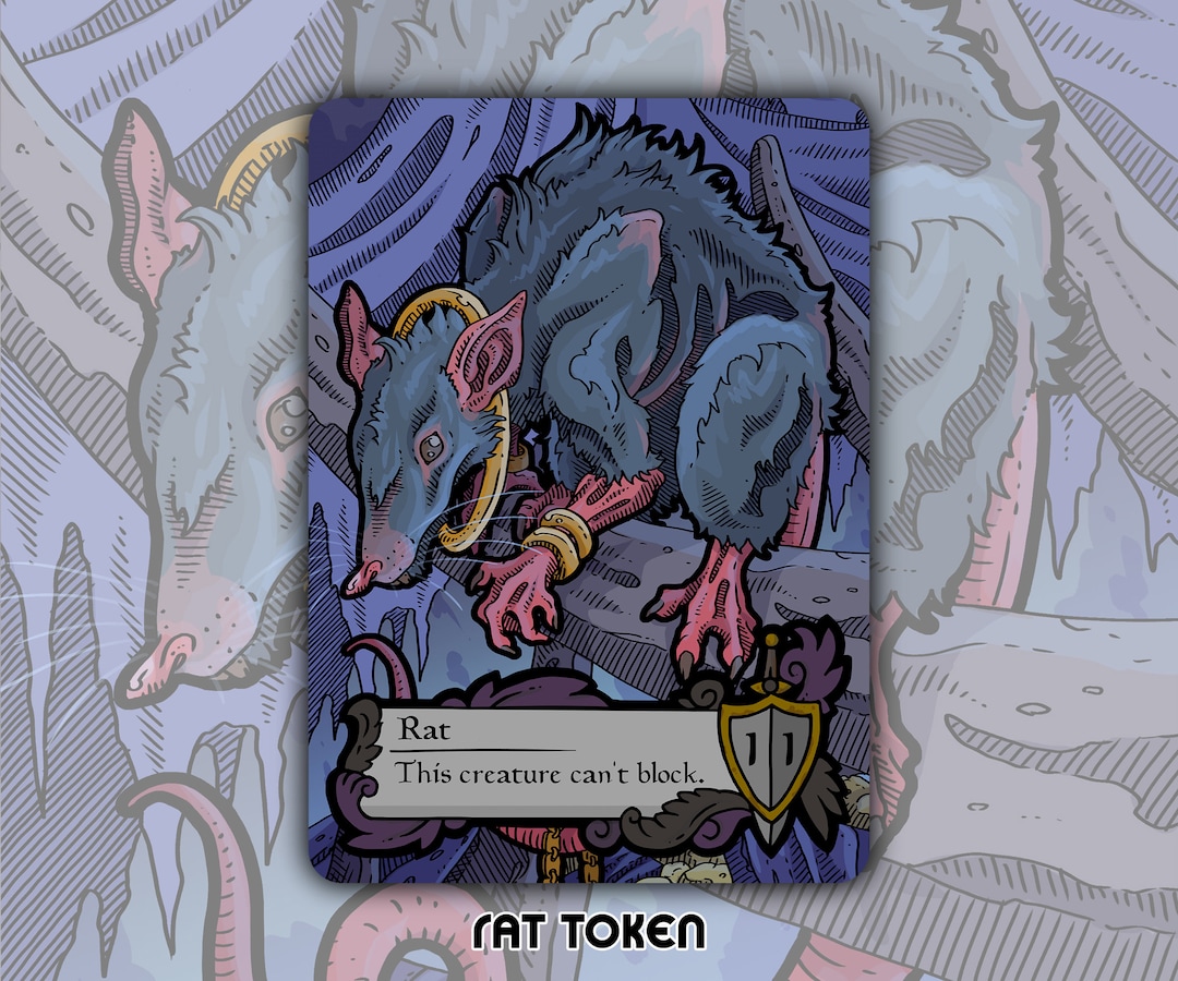 Rat Token - Custom Token for Magic the Gathering Skitter - Etsy