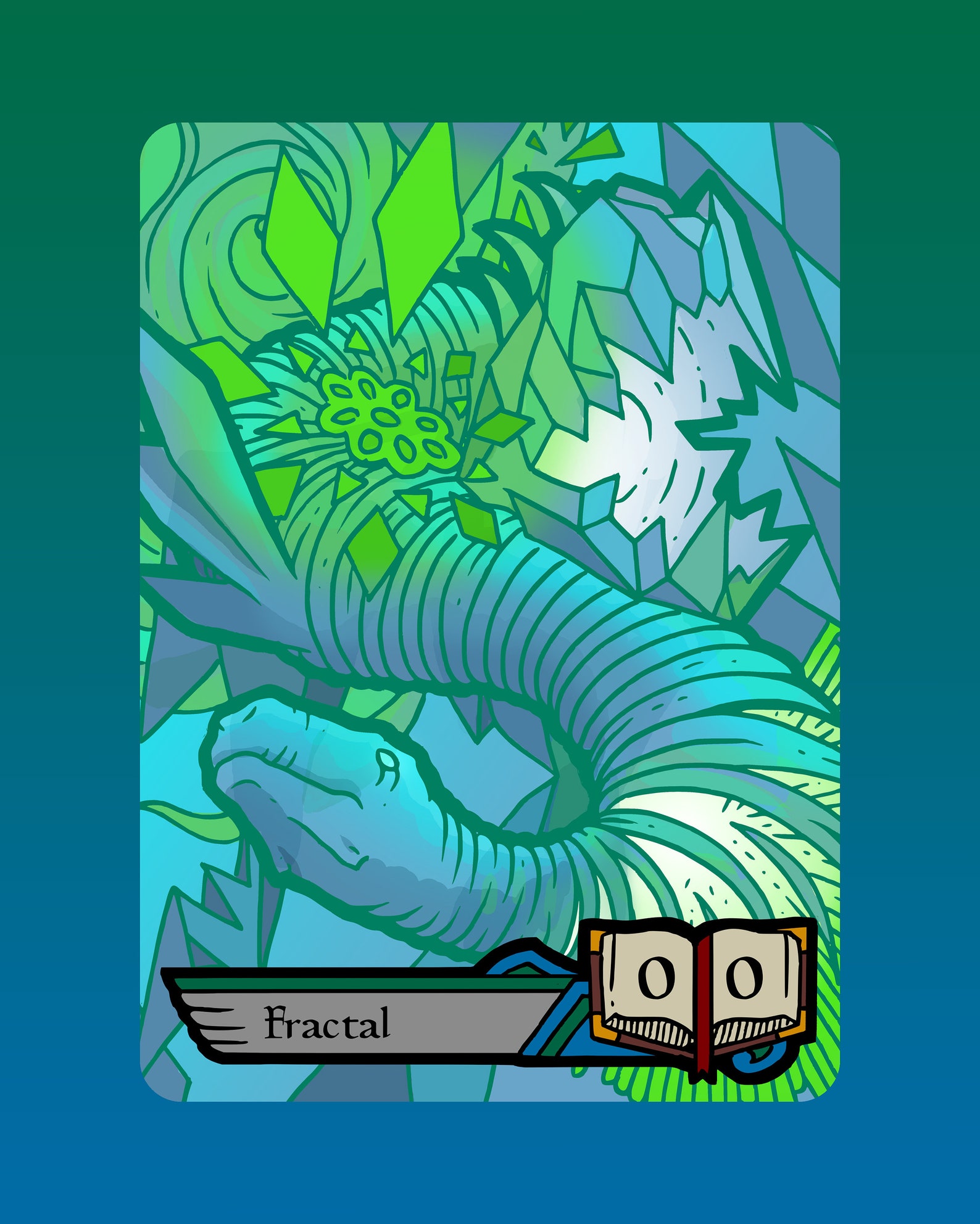 Fractal Token Custom MTG Magic the Gathering Fantasy Board - Etsy