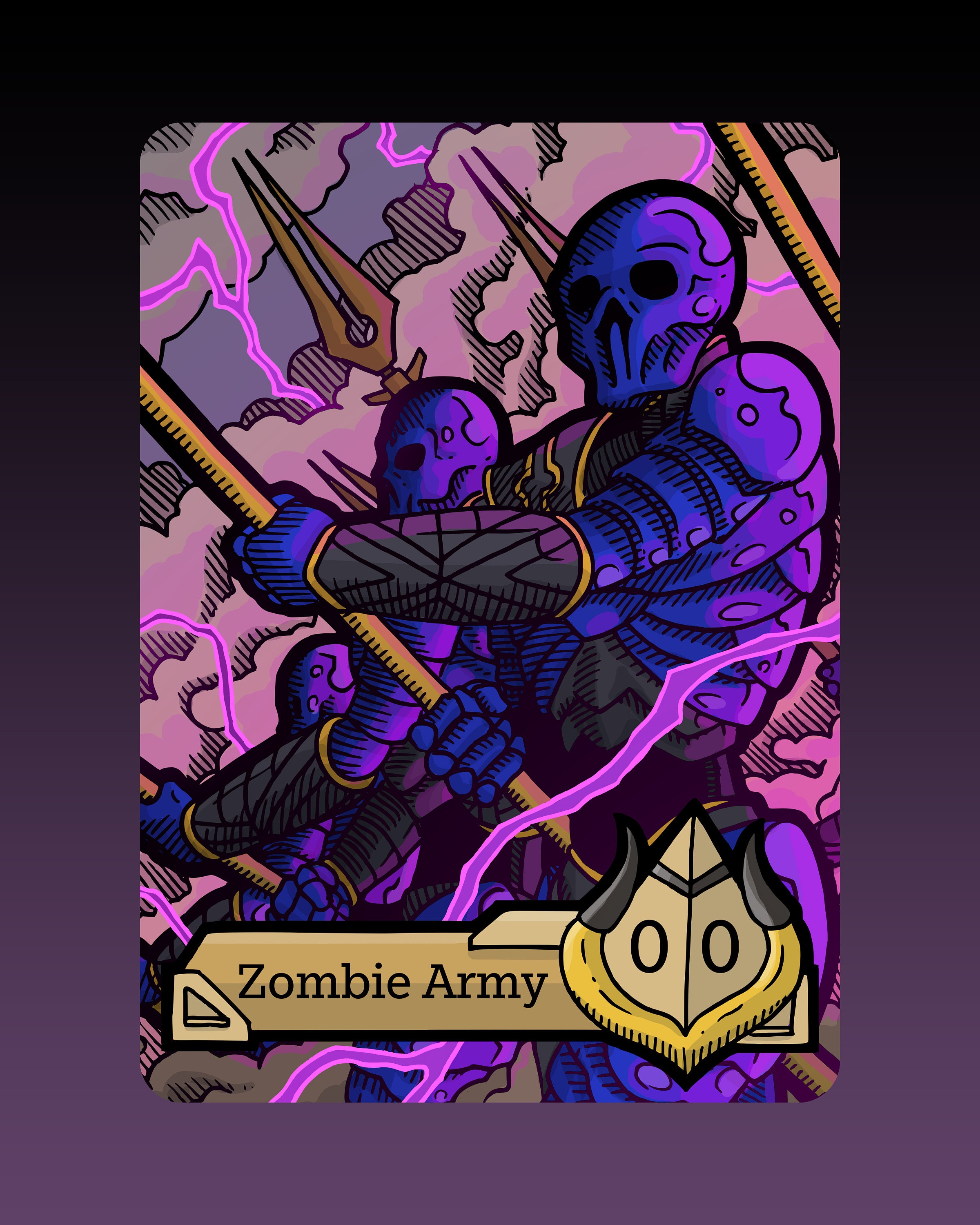 Zombie Army Token Custom Altered MTG Magic the Gathering | Etsy