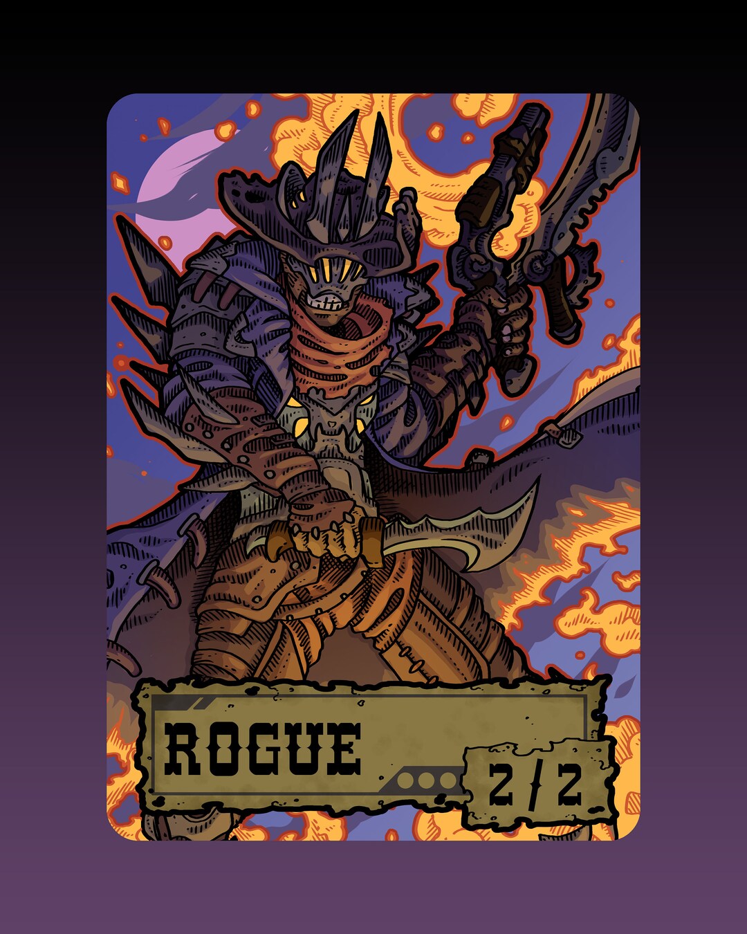 Rogue Token Custom Altered MTG Magic the Gathering Fantasy Board Game ...