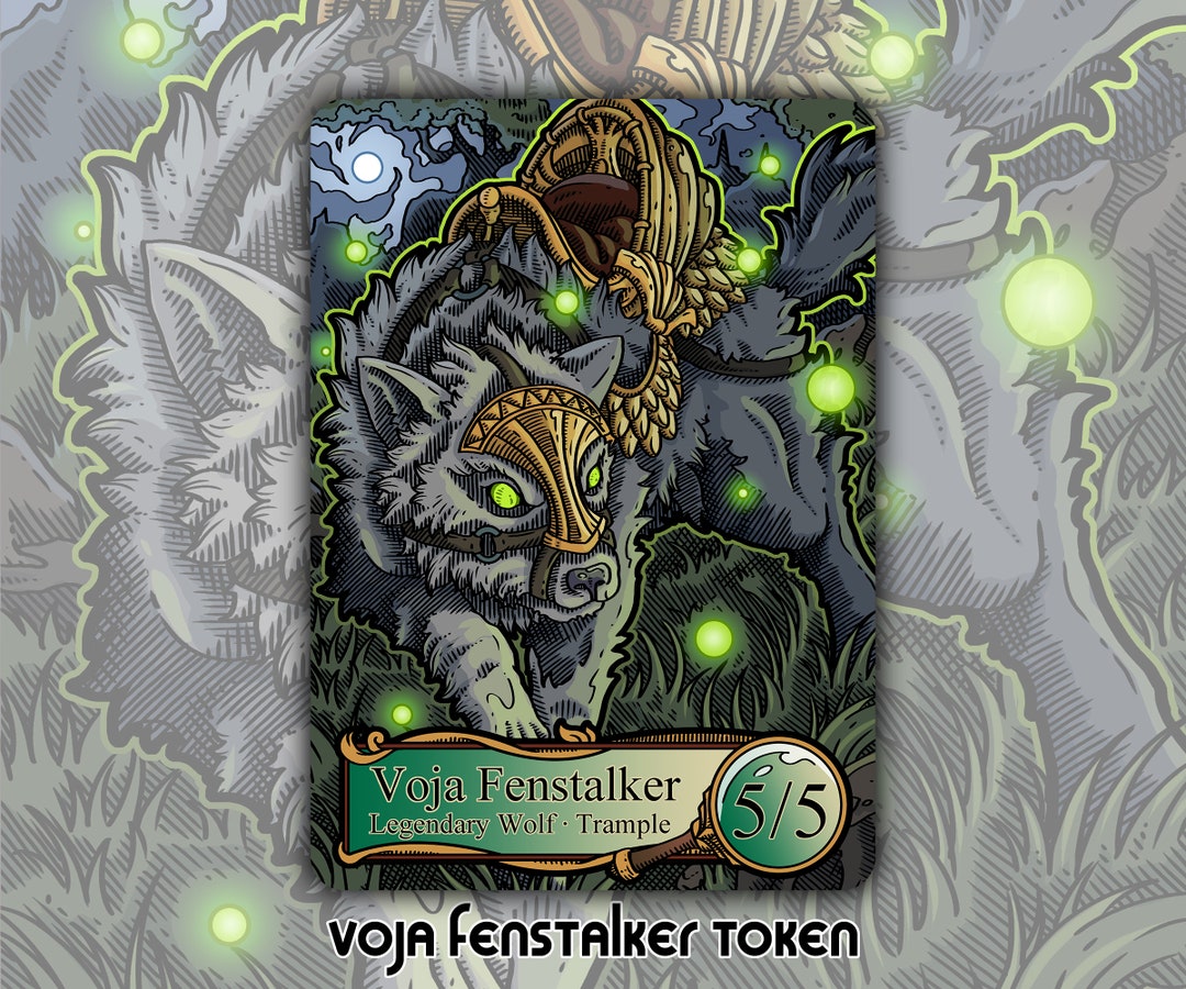 CLEARANCE Voja Fenstalker Token - Custom MTG Magic Gathering Fantasy ...