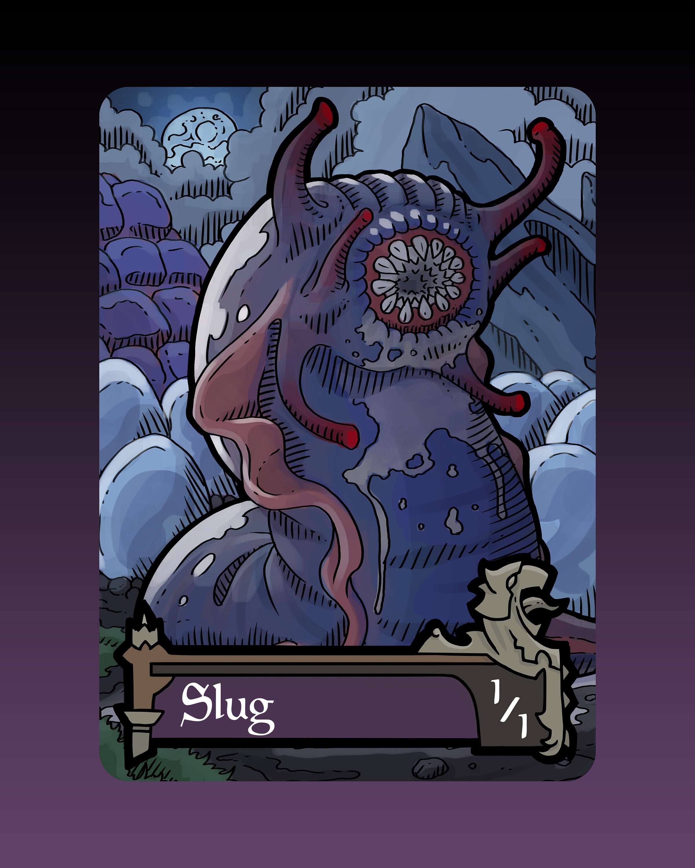 Slug Token Custom MTG Magic the Gathering Innistrad Fantasy - Etsy ...
