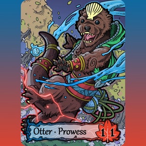 Otter Token - Custom MTG Magic the Gathering Fantasy Board Game Card ...