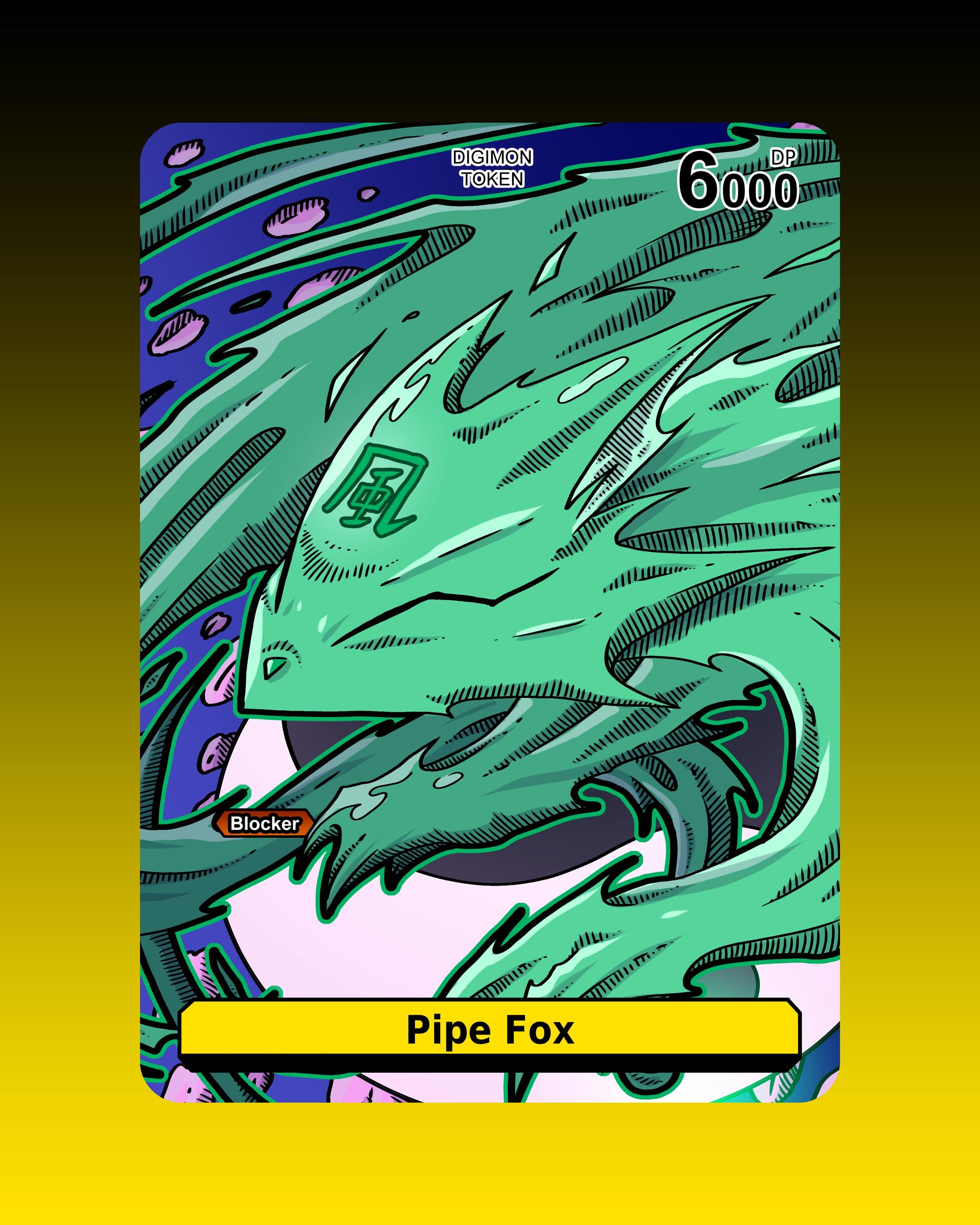 Sakuyamon X Token Set - Uka No Mitama Pipe Fox - Digimon Card Game ...