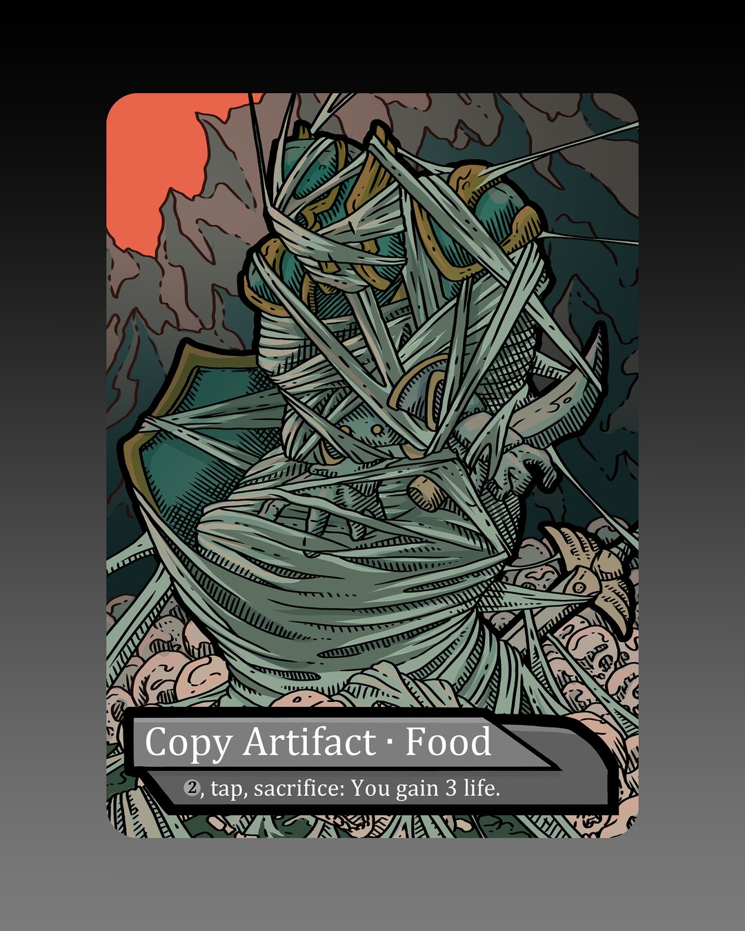 Copy Food Token Custom Altered MTG Magic the Gathering Fantasy Board ...