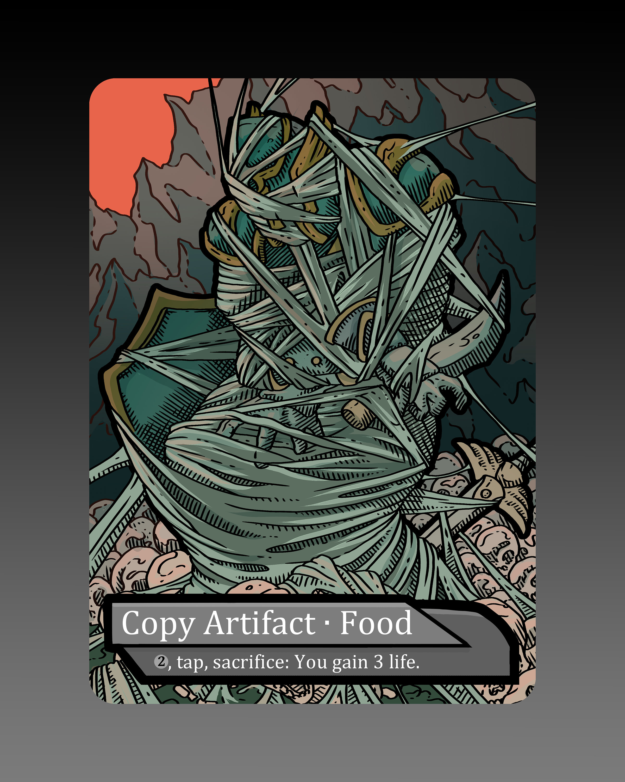 CLEARANCE Copy Food - Custom Token for Magic the Gathering Artifact LTR ...