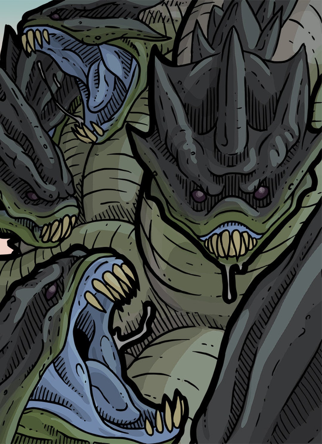 Hydra Token Custom Altered MTG Magic the Gathering Fantasy - Etsy