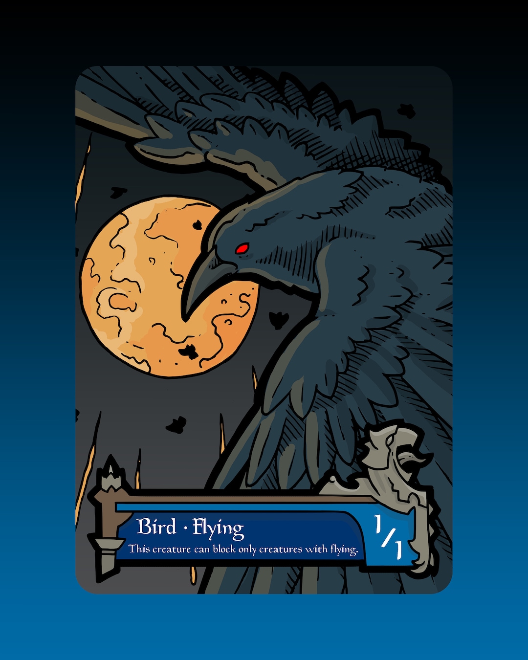 CLEARANCE Bird Token Custom MTG Magic the Gathering Innistrad Fantasy ...