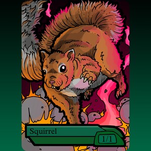 Squirrel Token Custom Altered MTG Magic the Gathering - Etsy