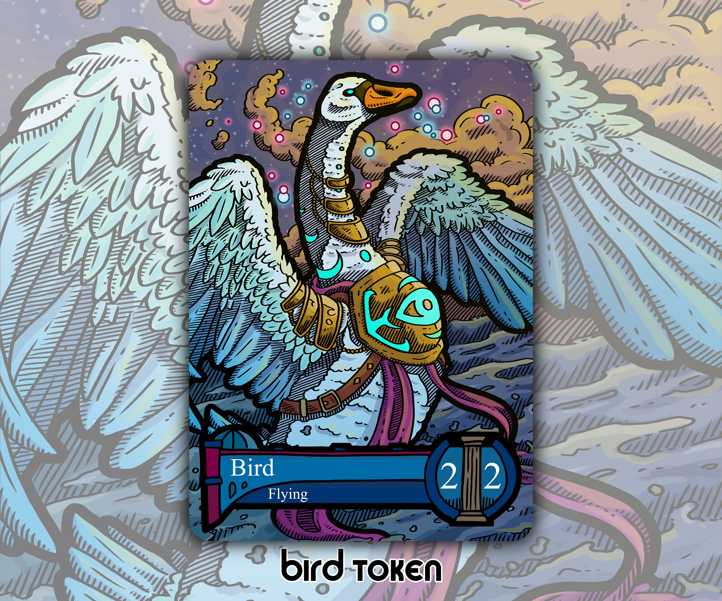 Bird Token - Custom Altered MTG Magic the Gathering Fantasy Board Game ...