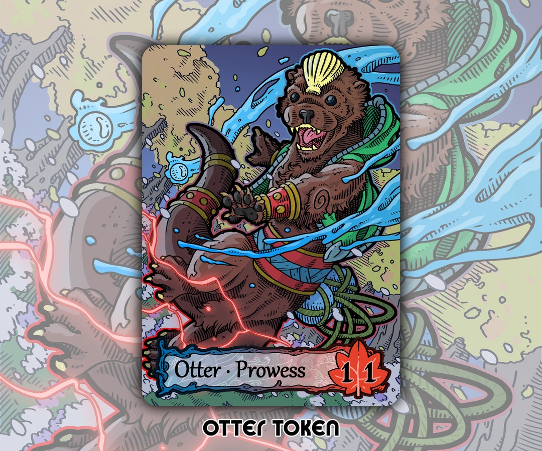 Otter Token - Custom MTG Magic the Gathering Fantasy Board Game Card ...