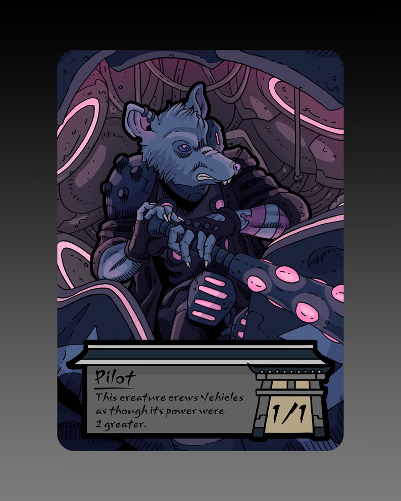 Pilot Token Custom Altered MTG Magic the Gathering Fantasy - Etsy