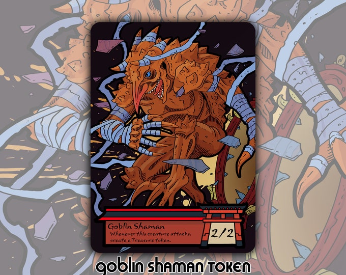 Goblin Shaman Token - Custom Altered MTG Magic the Gathering Fantasy ...