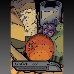 Food Token Custom Altered MTG Magic the Gathering Fantasy - Etsy