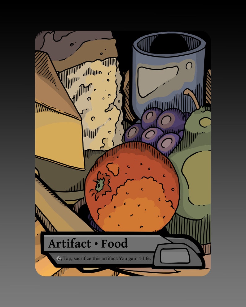 Food Token Custom Altered MTG Magic the Gathering Fantasy - Etsy