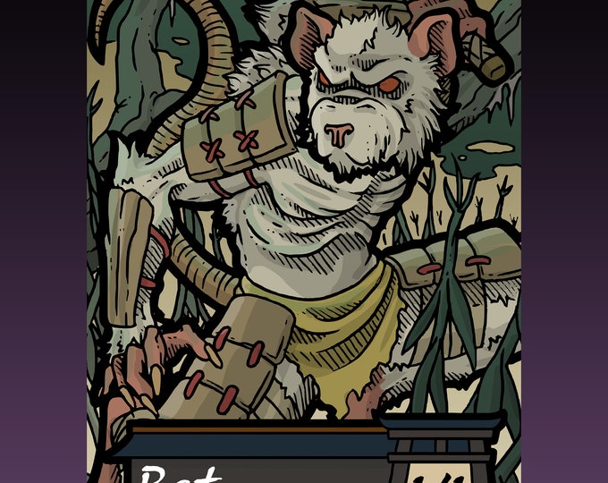 Rat Token Custom Altered MTG Magic the Gathering Fantasy - Etsy