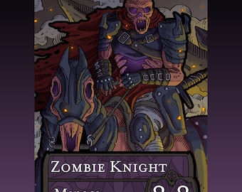 Mtg Knight Token - Etsy