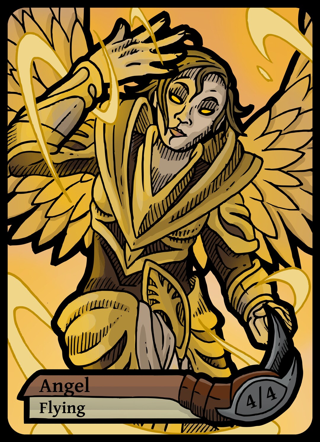 CLEARANCE Angel Token Custom Altered MTG Magic the Gathering Fantasy ...