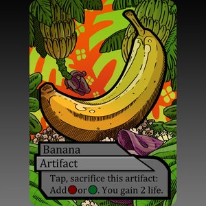 Banana - Custom Token for Magic the Gathering - Etsy