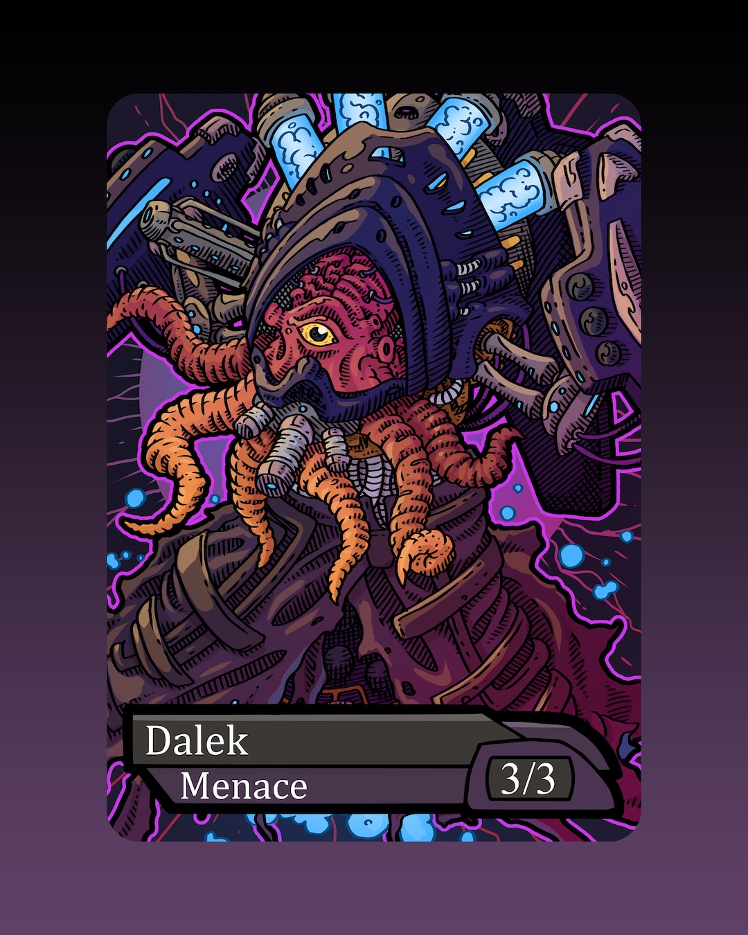 CLEARANCE Dalek Token - Custom MTG Magic Gathering Innistrad Fantasy ...