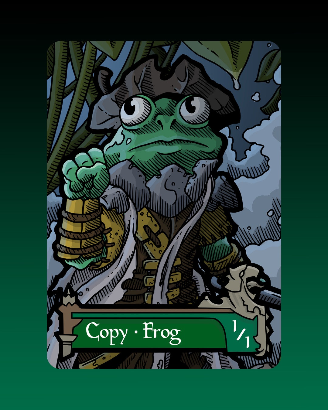 Frog - Custom Copy Token for Magic the Gathering 1/1 Green Innistrad - Etsy