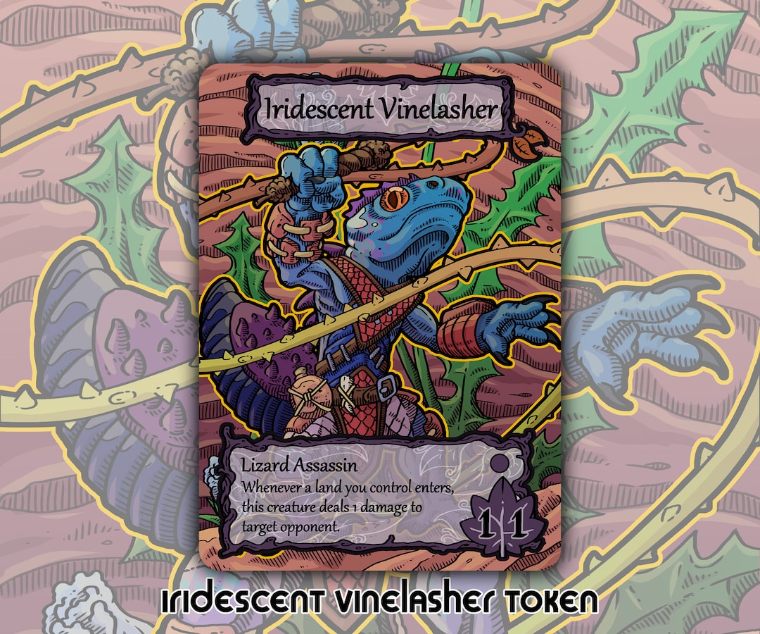 Iridescent Vinelasher Token - Custom MTG Magic the Gathering Fantasy ...