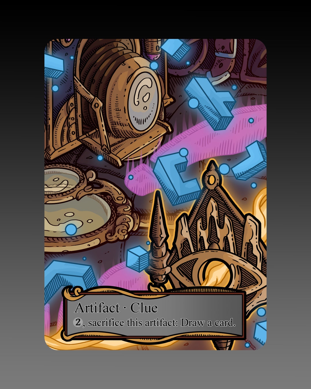 Clue Token Custom MTG Magic the Gathering Fantasy Board Game Card ...